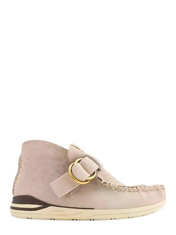 Visvim Buckle Detail Leather Boots - Neutrals