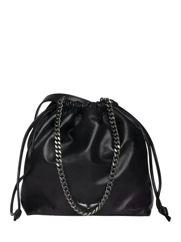 Zadig&Voltaire Chain-handle Drawstring Bag - Black