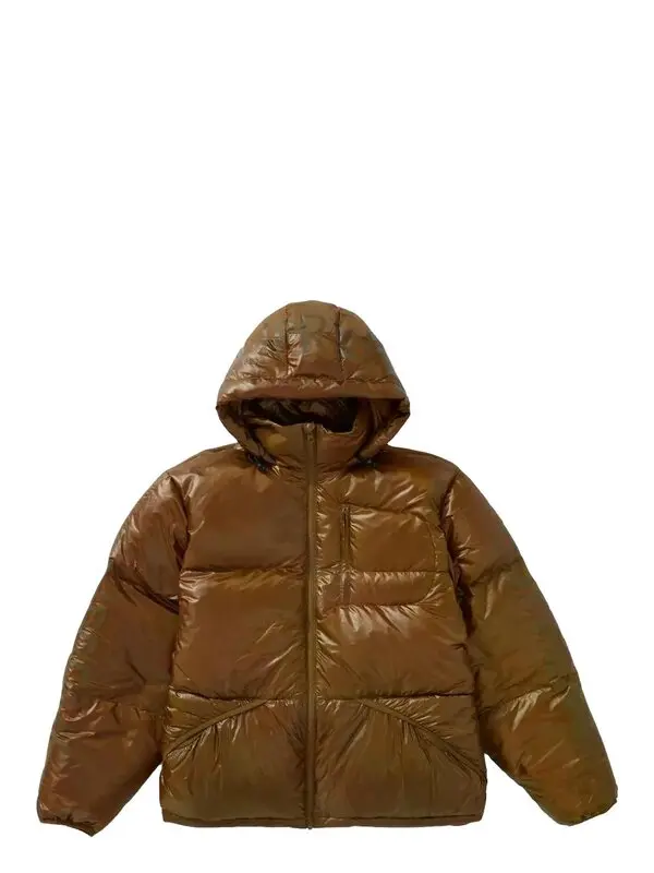 Supreme Hooded Down Jacket - Brown