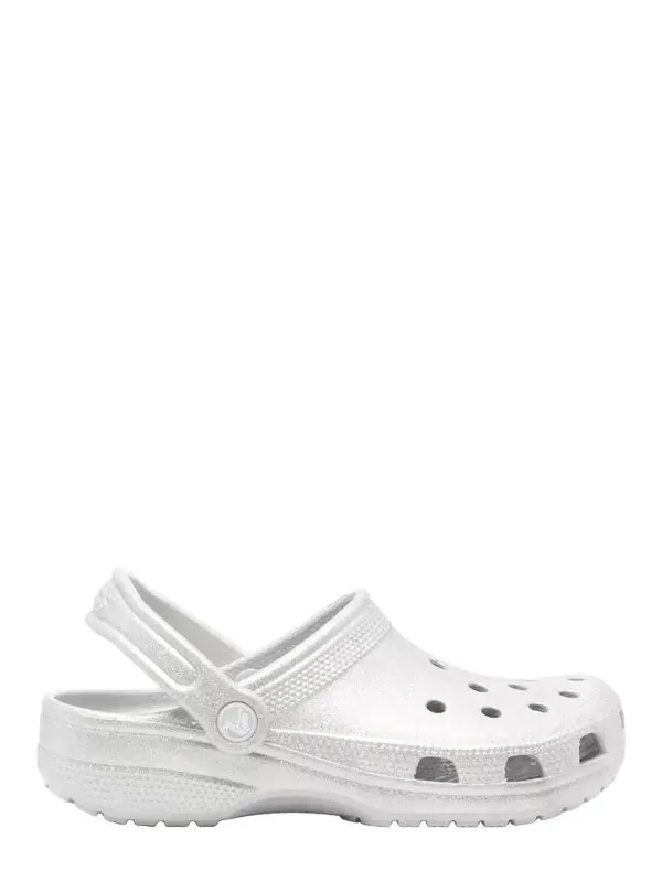 CROCS Classic Glitter Clog Sandals - Grey
