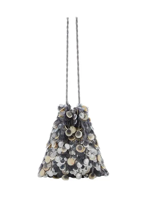 LIZZIE FORTUNATO Gala Sequined Wristlet Bag - Silver