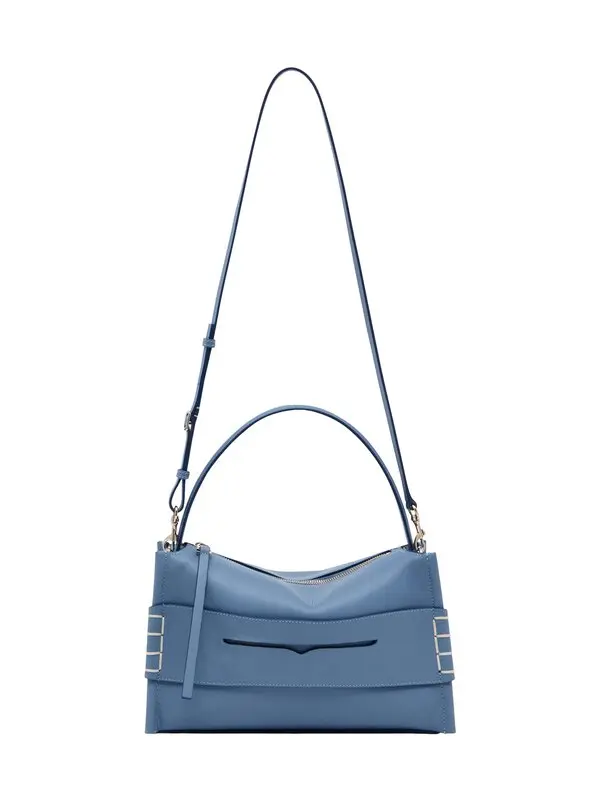 JW Anderson Loafer Leather Shoulder Bag - Blue