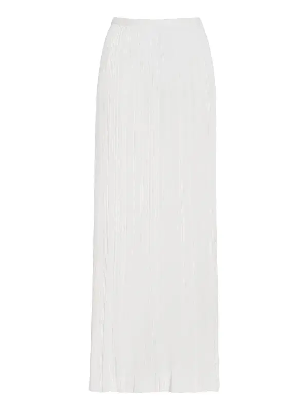 Gabriela Hearst Daniella Knit Silk Maxi Skirt - Ivory