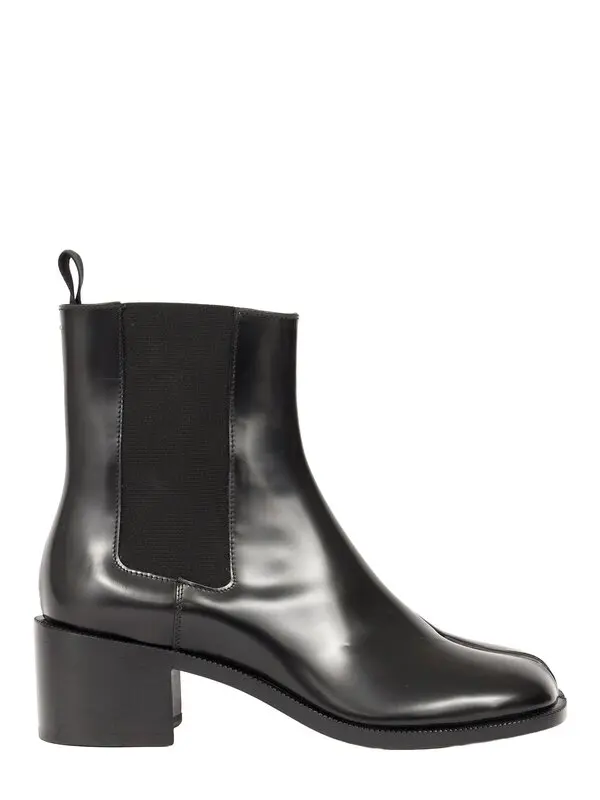 MAISON MARGIELA Tabi City Leather Chelsea Boots - Black