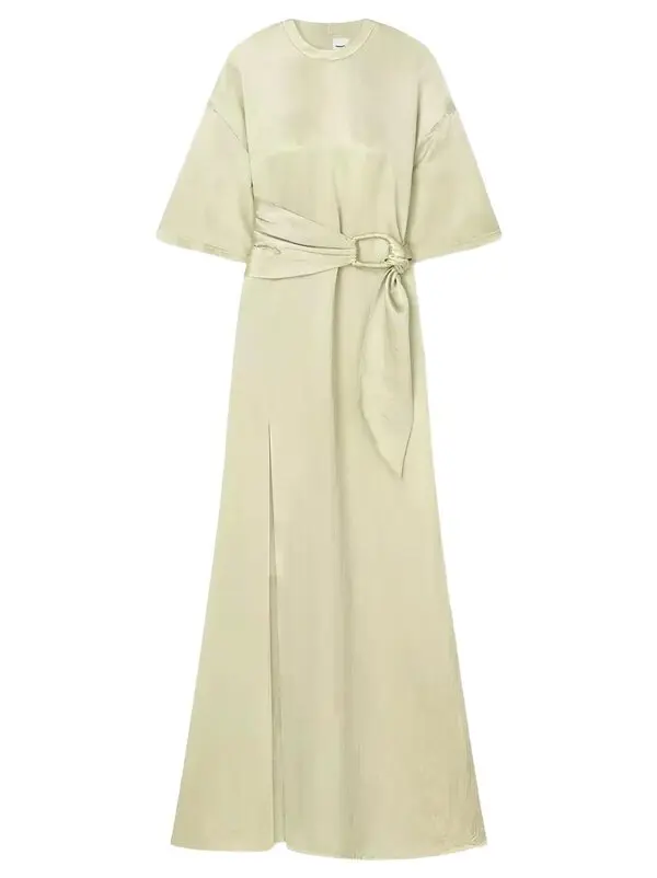 Nanushka Belted Maxi Dress - Green