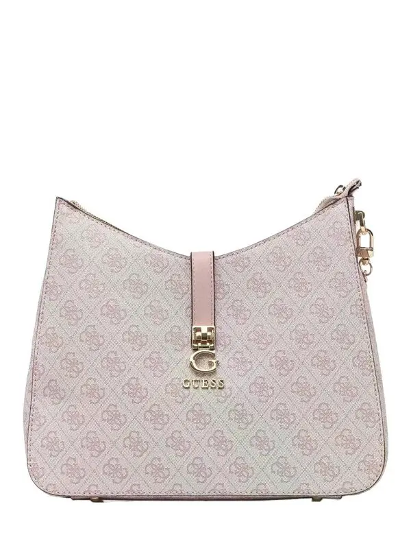 Guess Logo-printed Shoulder Bag - Pink