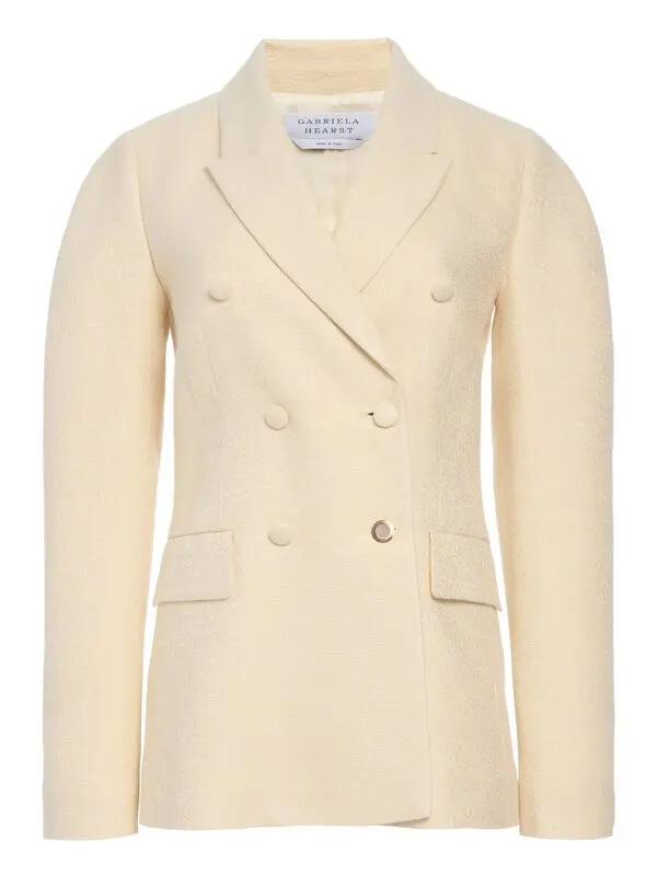 Gabriela Hearst Silk Sedna Blazer - Ivory