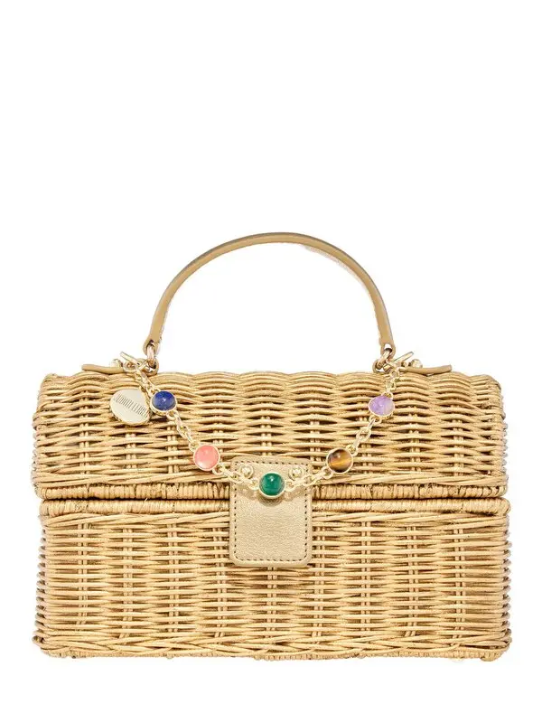 Judith Leiber Isla Basket Clutch - Neutral
