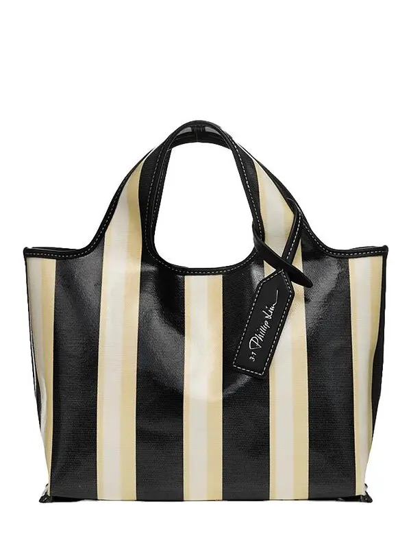 3.1 Phillip Lim Dual Stripe Mini Market Tote - Thyme Multi