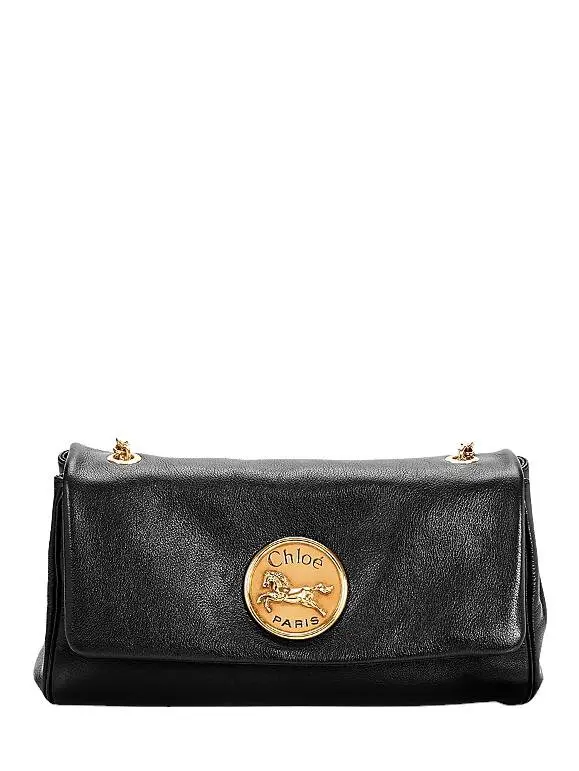 Chloé Heritage Medallion Crossbody - Black