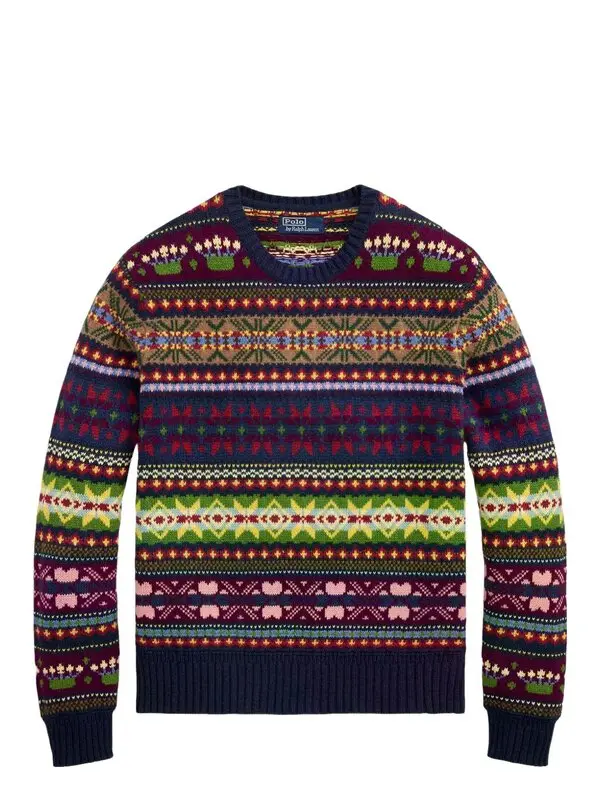 Polo Ralph Lauren Fair-isle Intarsia Jumper - Blue