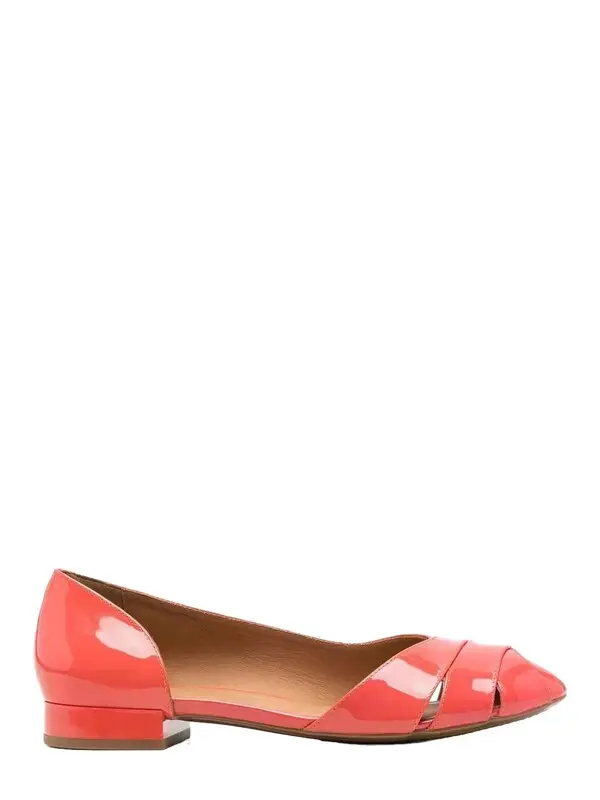 Geox Pheby Leather Ballerinas - Orange