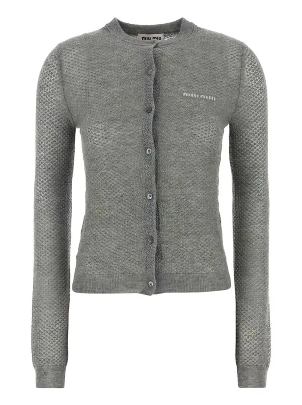 Miu Miu Cashmere Cardigan - Grey