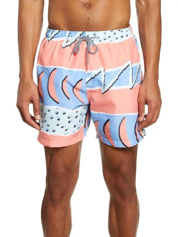 BOARDIES Printed Swim Trunks - Orange