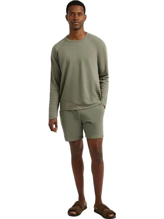 Onia Slub Terry Crewneck Sweater - Agave