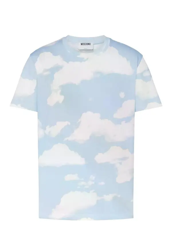 Moschino Cloud-print T-shirt - Blue