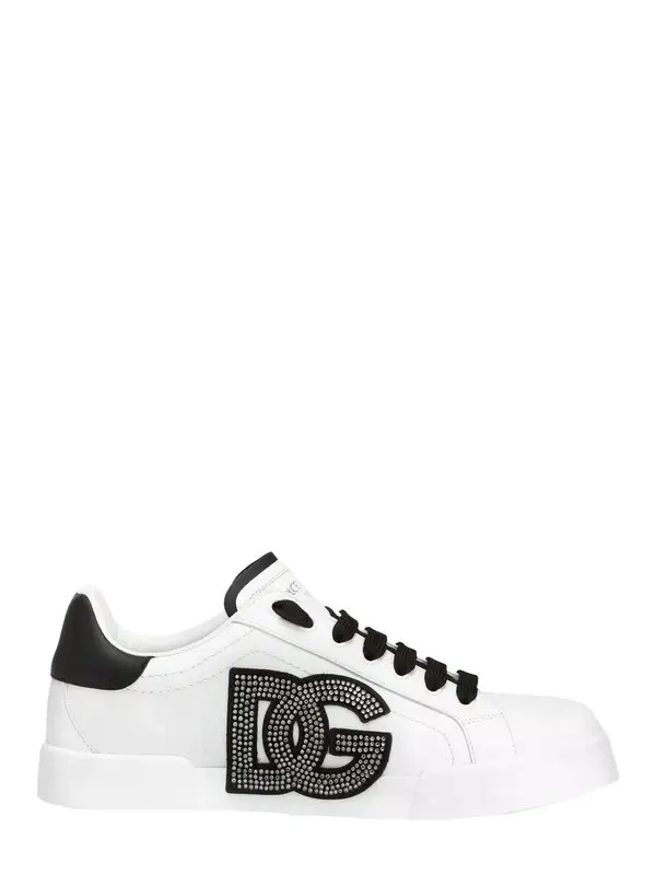 Dolce & Gabbana Portofino Logo Sneakers - White
