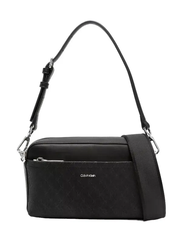 Calvin Klein Monogram Crossbody Bag - Black
