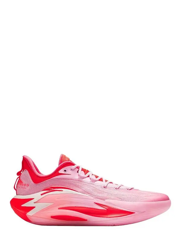 ANTA Shock Wave 7in Sneakers - Pink Flame/white