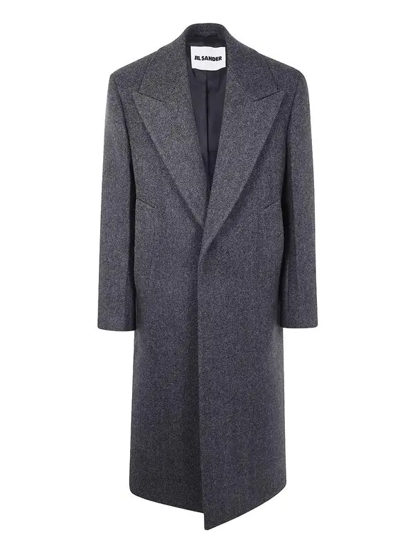 JIL SANDER Classic Fit Coat - Grey