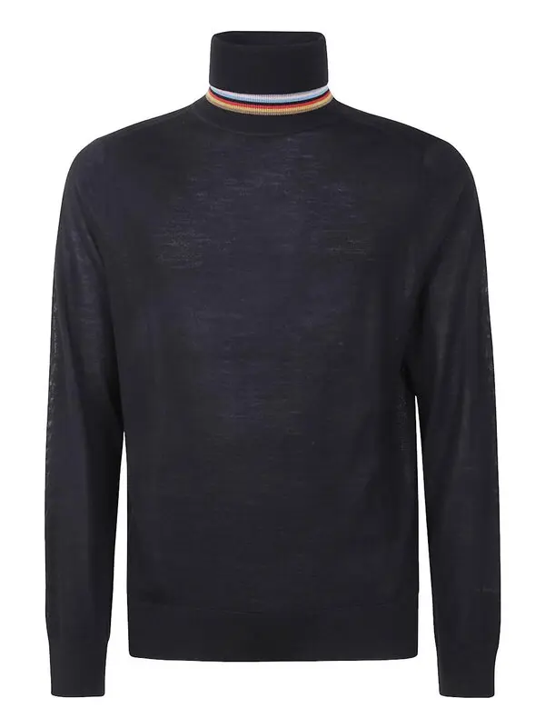 Paul Smith Roll Neck Sweater - Black