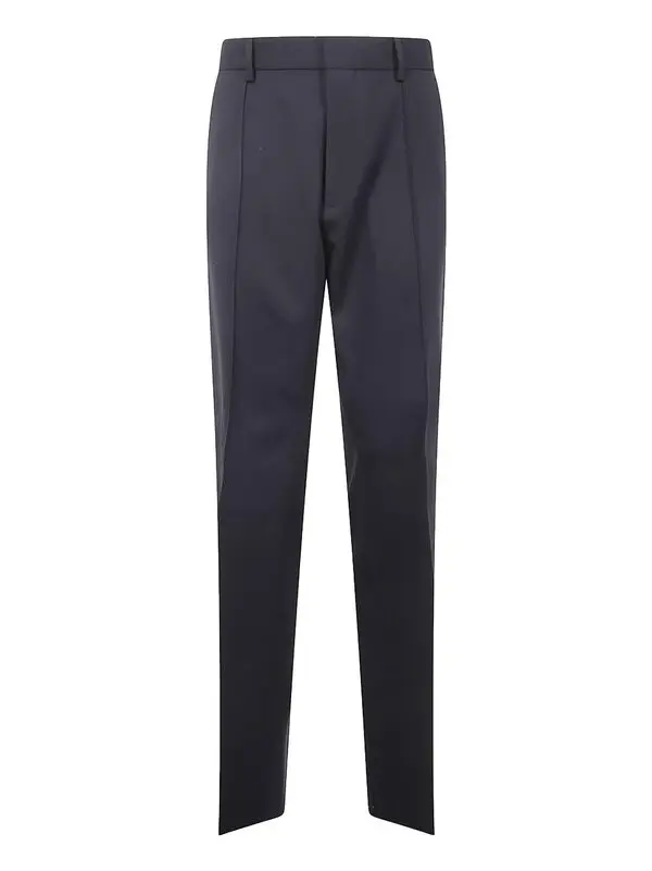 Dsquared2 Relaxed Fit Wool Blend Pant - Black
