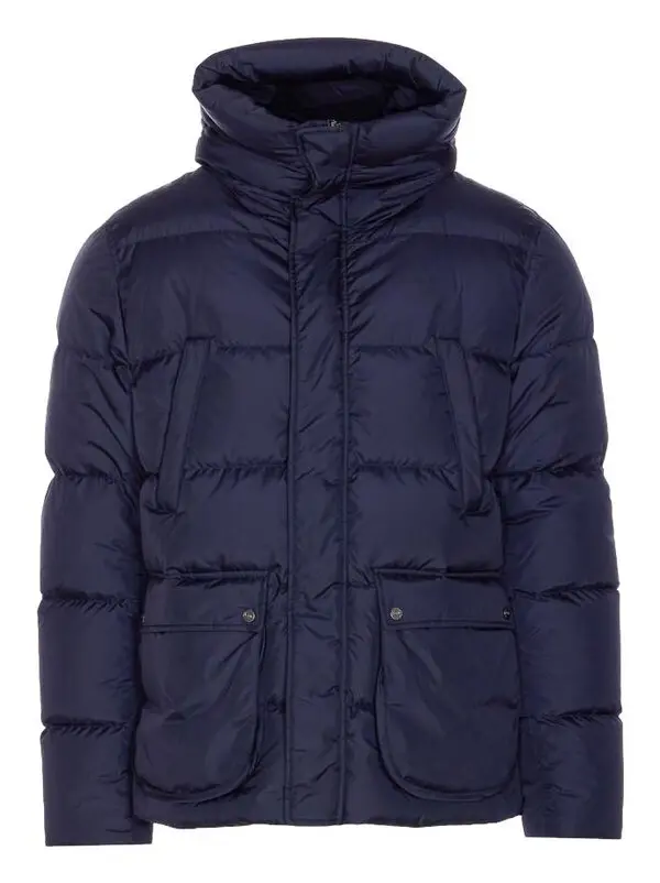 Herno Down Padded Bomber Jacket - Blue