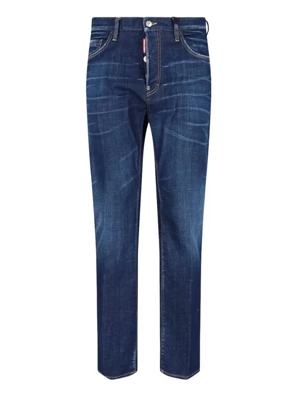 Dsquared2 Stretch Cotton Denim Jeans - Blue
