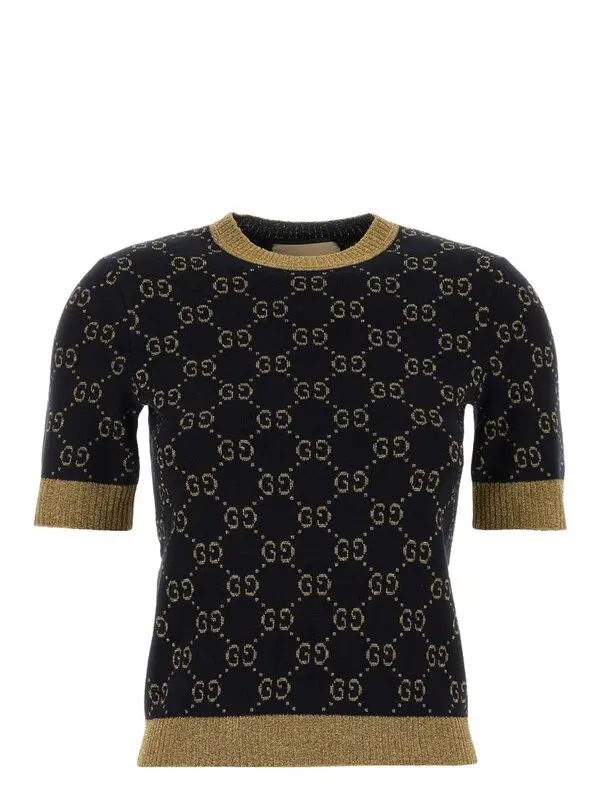 Gucci Embroidered Cotton Blend Sweater - Printed