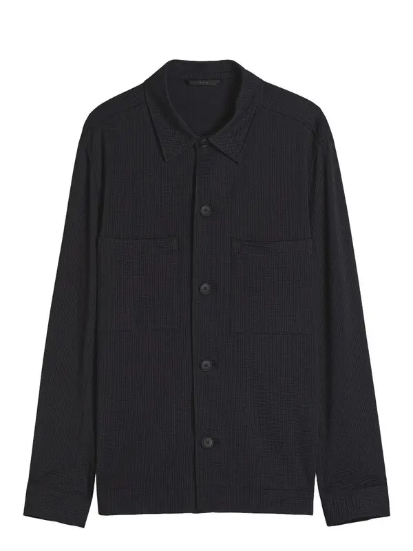 BOSS Carper Seersucker Shirt - Black