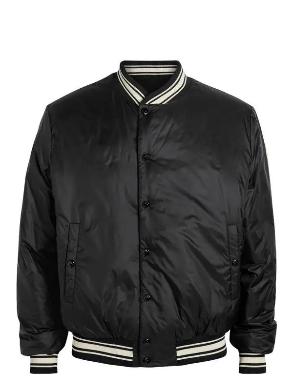 Moncler Bouchet Shell Bomber Jacket - Black