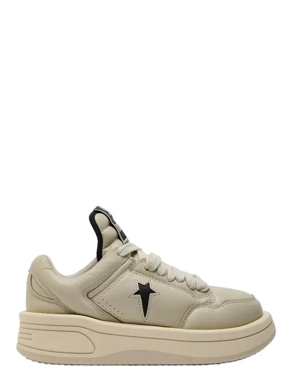 Rick Owens X Converse Padded Leather Sneakers - Black