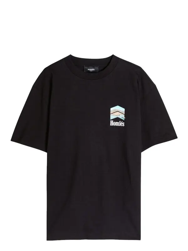 HOMIES MARBELLA Racing Special Edition Printed Cotton T-shirt - Black