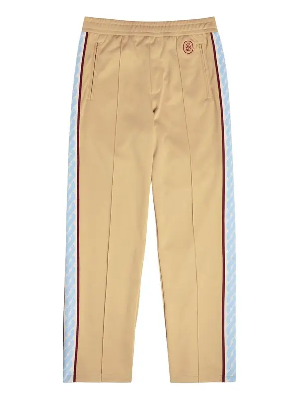 Drole De Monsieur Le Pantalon Survetement Satin-jersey Track Pants - Beige