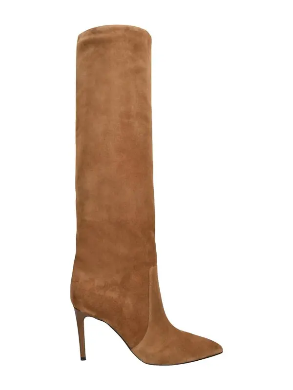 Paris Texas Stiletto Heeled Suede Boots 85 - Brown