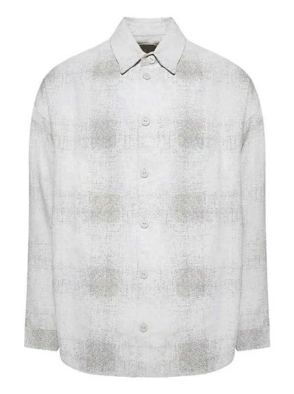 MISBHV Plaid Button-up Shirt - White