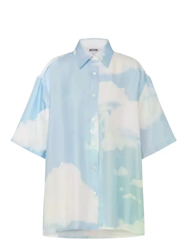 Moschino Archive Clouds Shirt - Blue