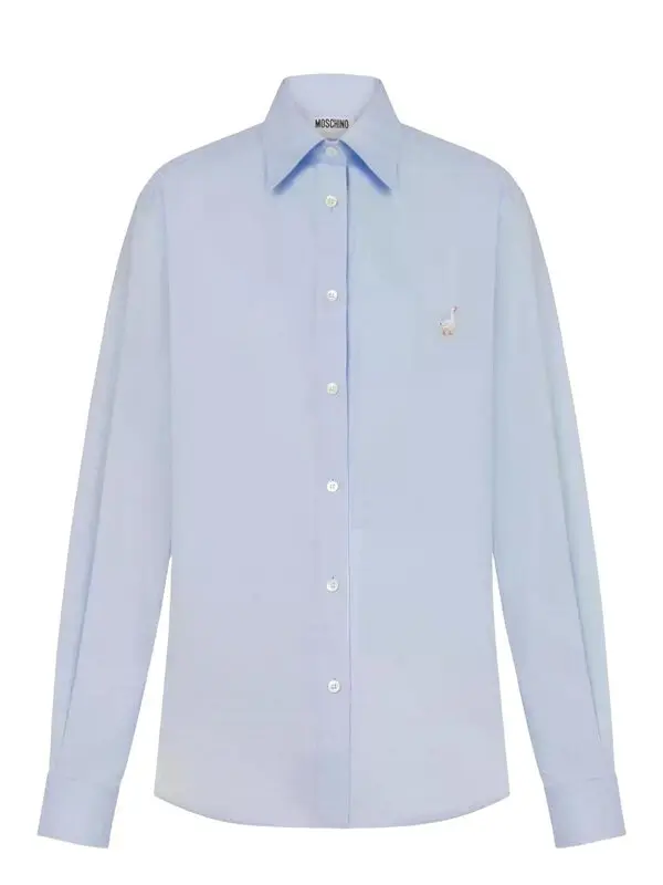 Moschino Goose Poplin Shirt - Blue