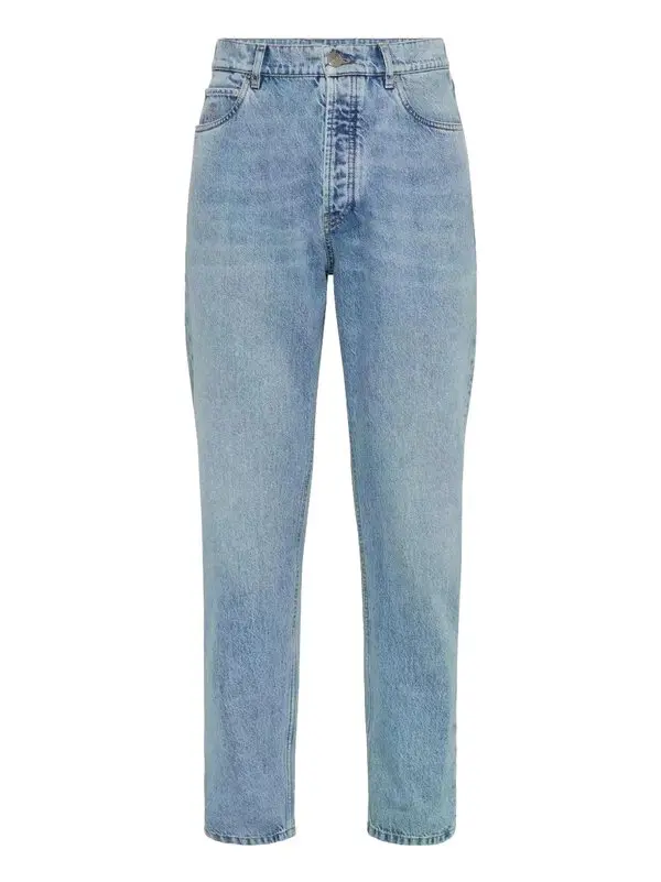 Brunello Cucinelli Logo-patch Jeans - Blue