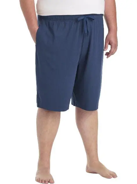 HARBOR BAY BY DXL Big & Tall Lounge Shorts - Navy Heather