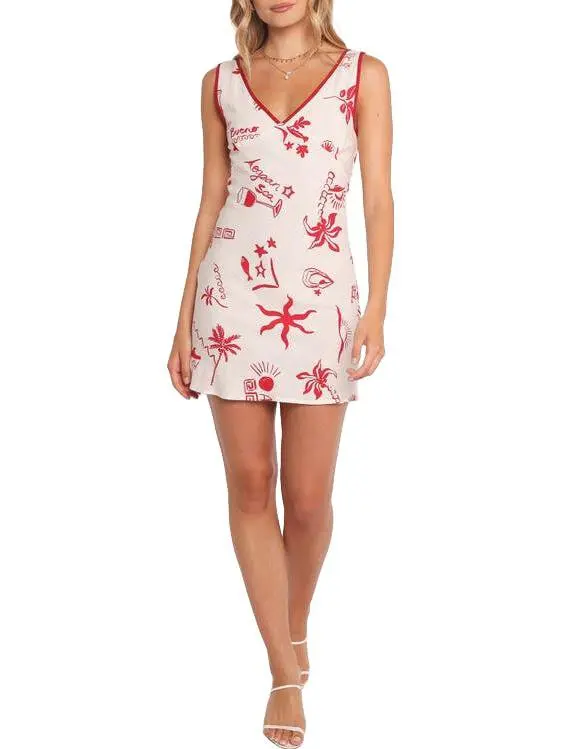 PETAL & PUP Fleur Mini Dress - Biaritz