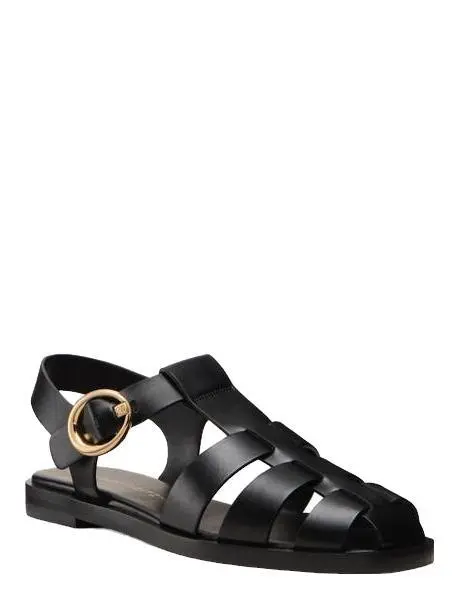 STUART WEITZMAN Villa Fisherman Sandal - Black