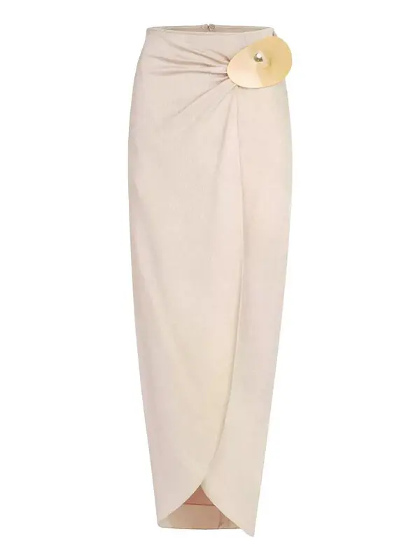 Silvia Tcherassi Adrianne Wrap Skirt - Neutrals