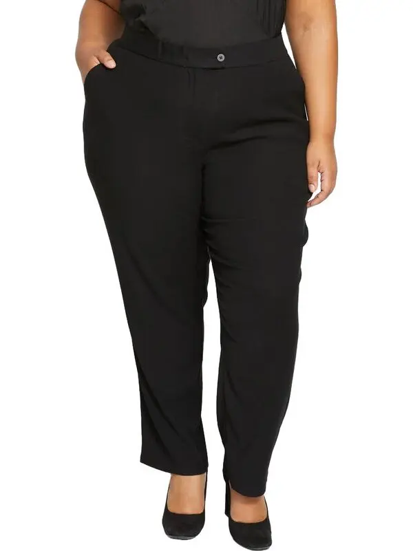 Universal Standard All Day High Waist Cigarette Pants - Black
