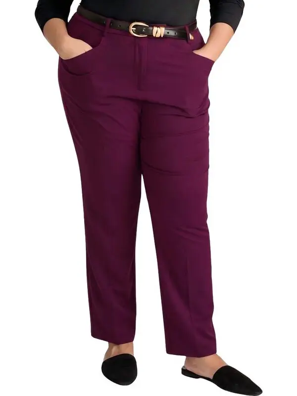 Universal Standard All Day High Waist Cigarette Pants - Gamay