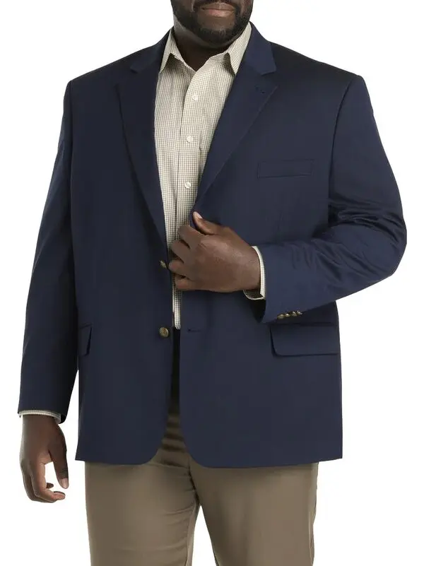 OAK HILL BY DXL Classic Blazer - Navy