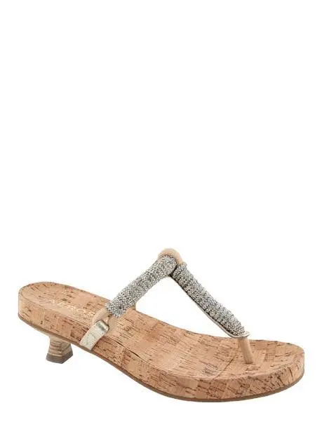 Aerosoles Crystal Rope Sandal - Crystal/ Champagne Rope/ Cork