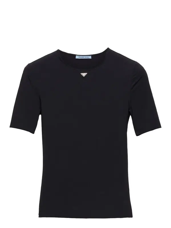 Prada Stretch Fabric T-shirt - Black