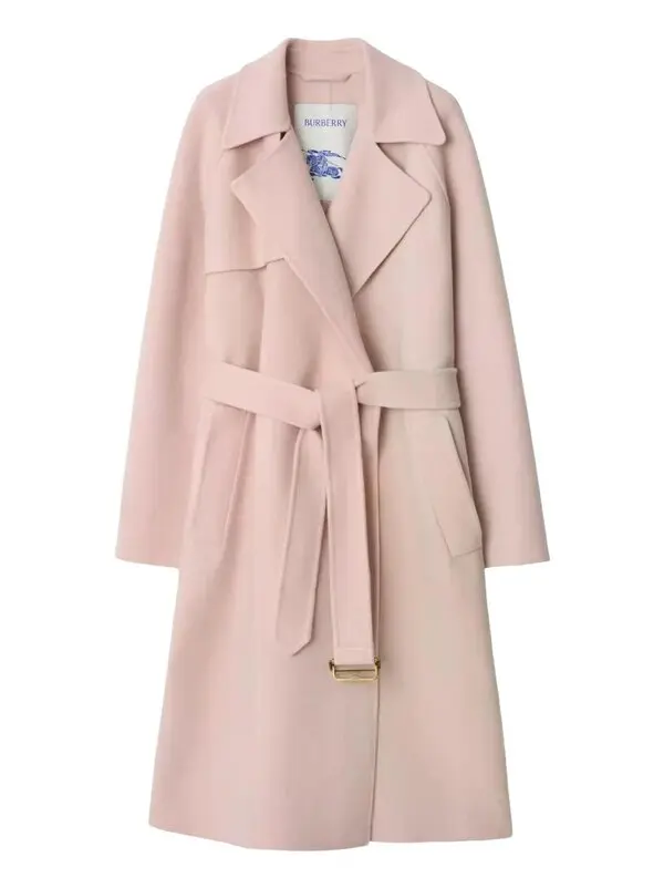 Burberry Cashmere Wrap Coat - Pink