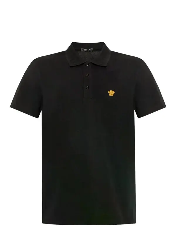 Versace Medusa-emblem Polo Shirt - Black